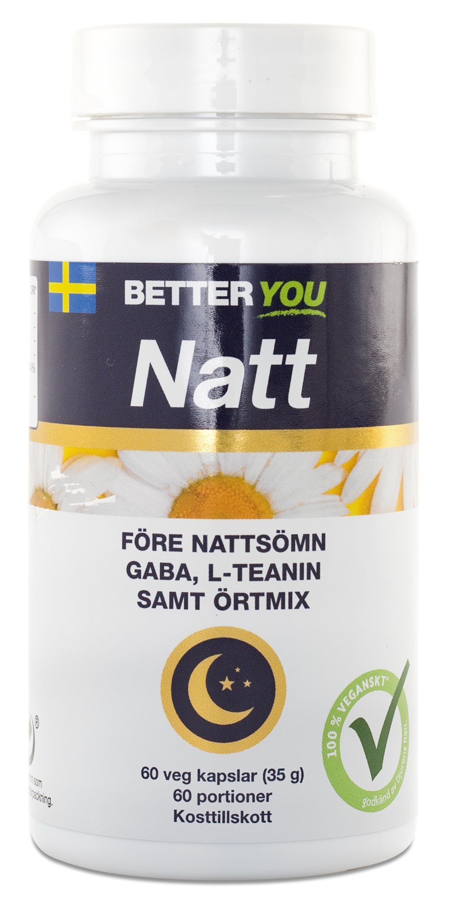 Better You Natt | Kapslar med GABA för sömn | Svensk Hälsokost
