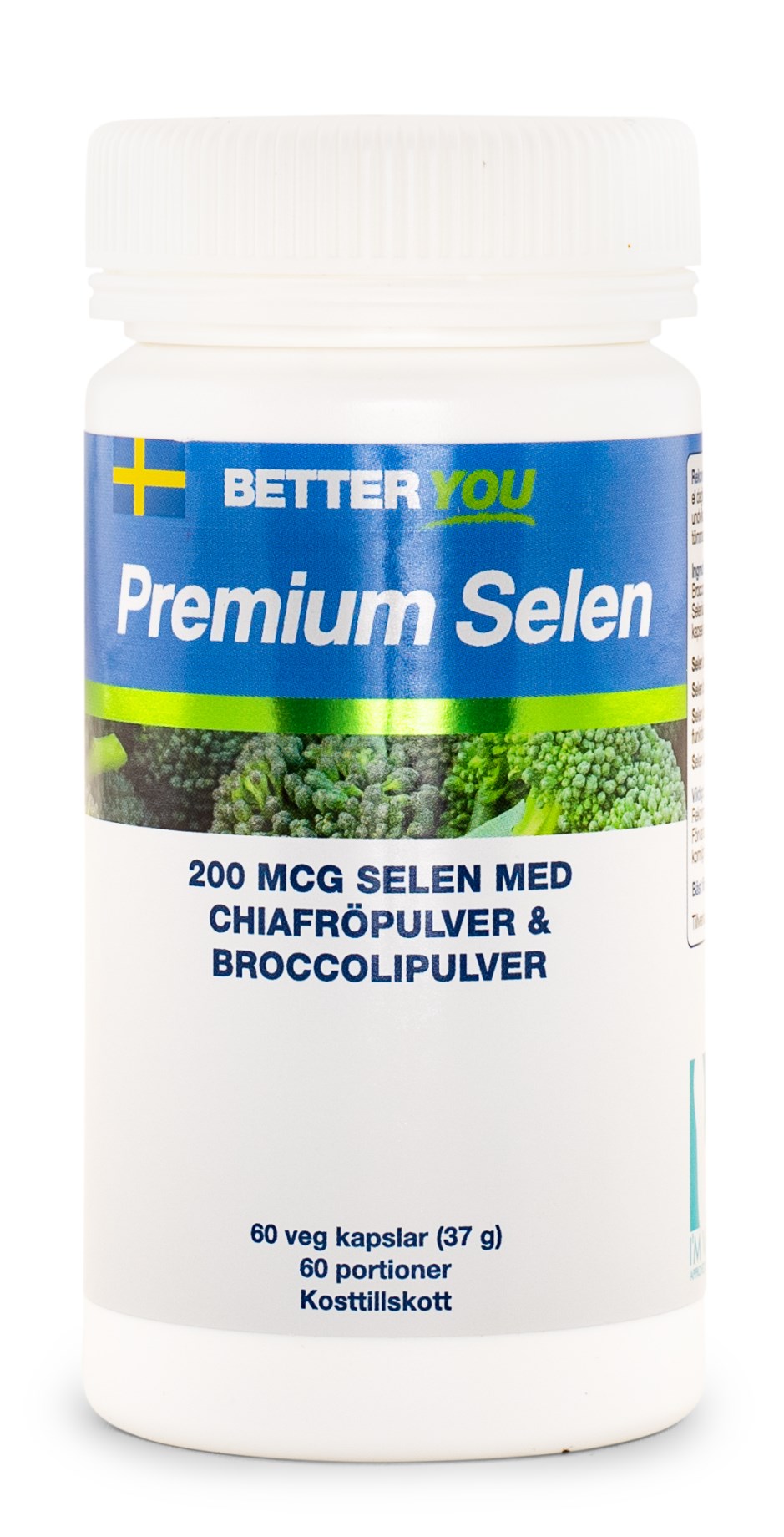 Better You Premium Selen | 60 veg kaps | Svensk Hälsokost