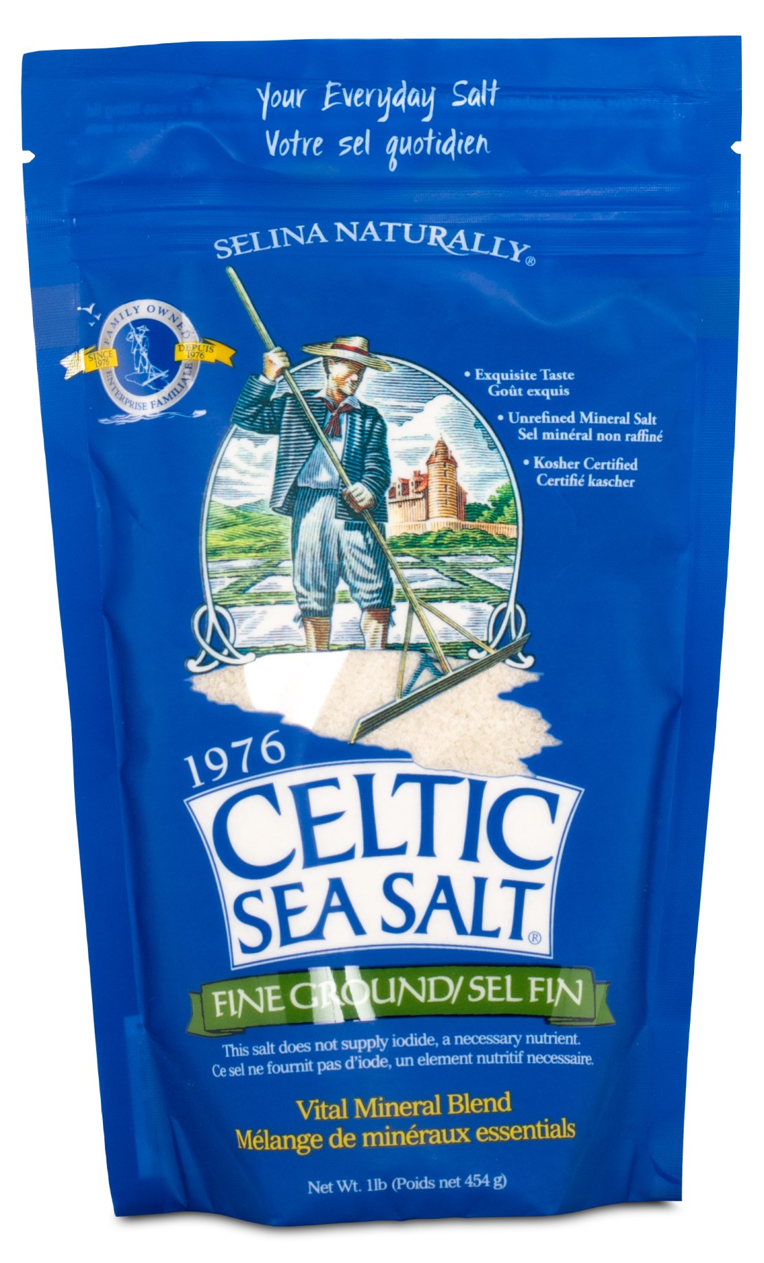 Celtic Havssalt Finmalet | Oblekt & oraffinerat salt | Svensk Hälsokost