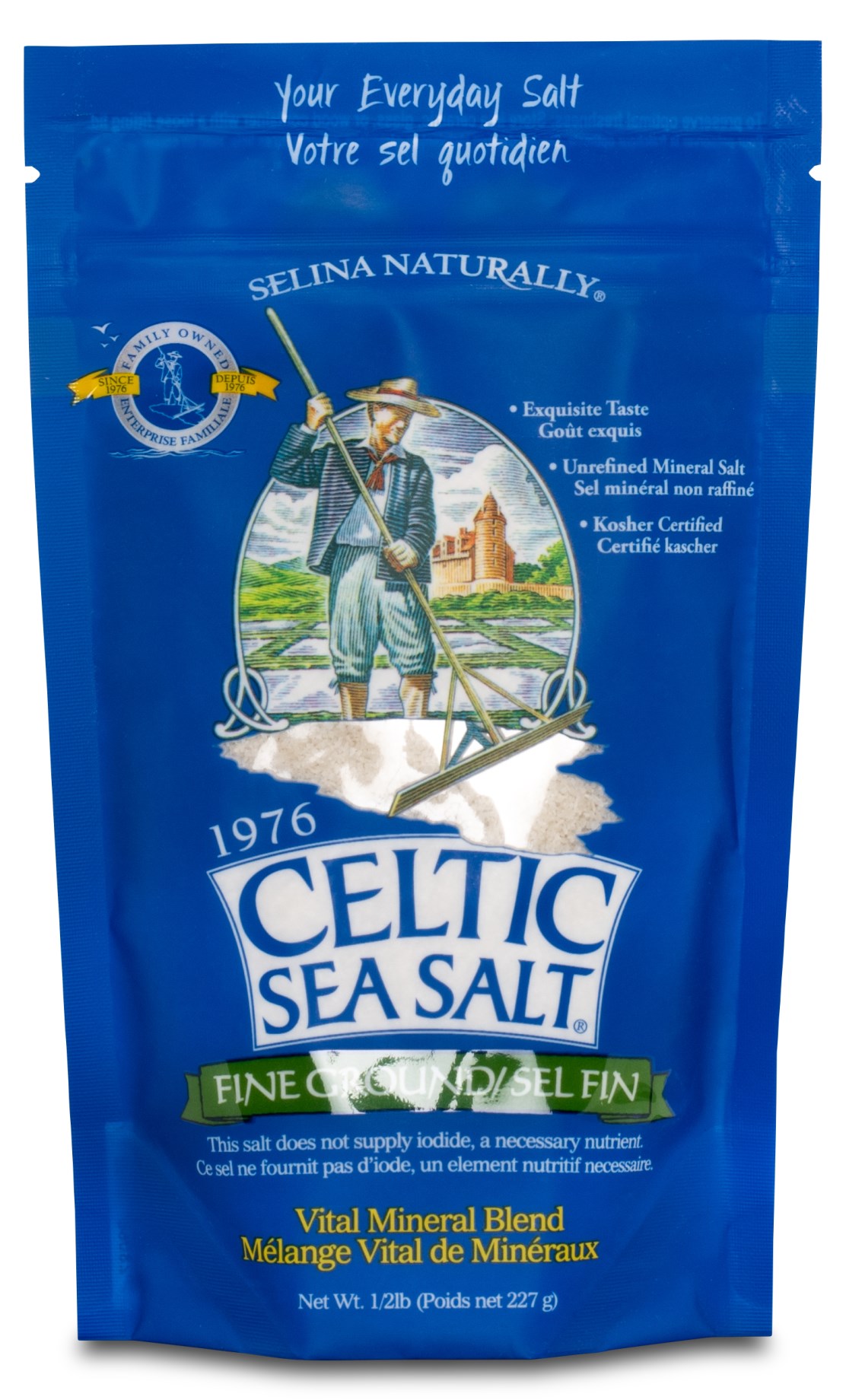 Celtic Havssalt Finmalet | Oblekt & oraffinerat salt | Svensk Hälsokost