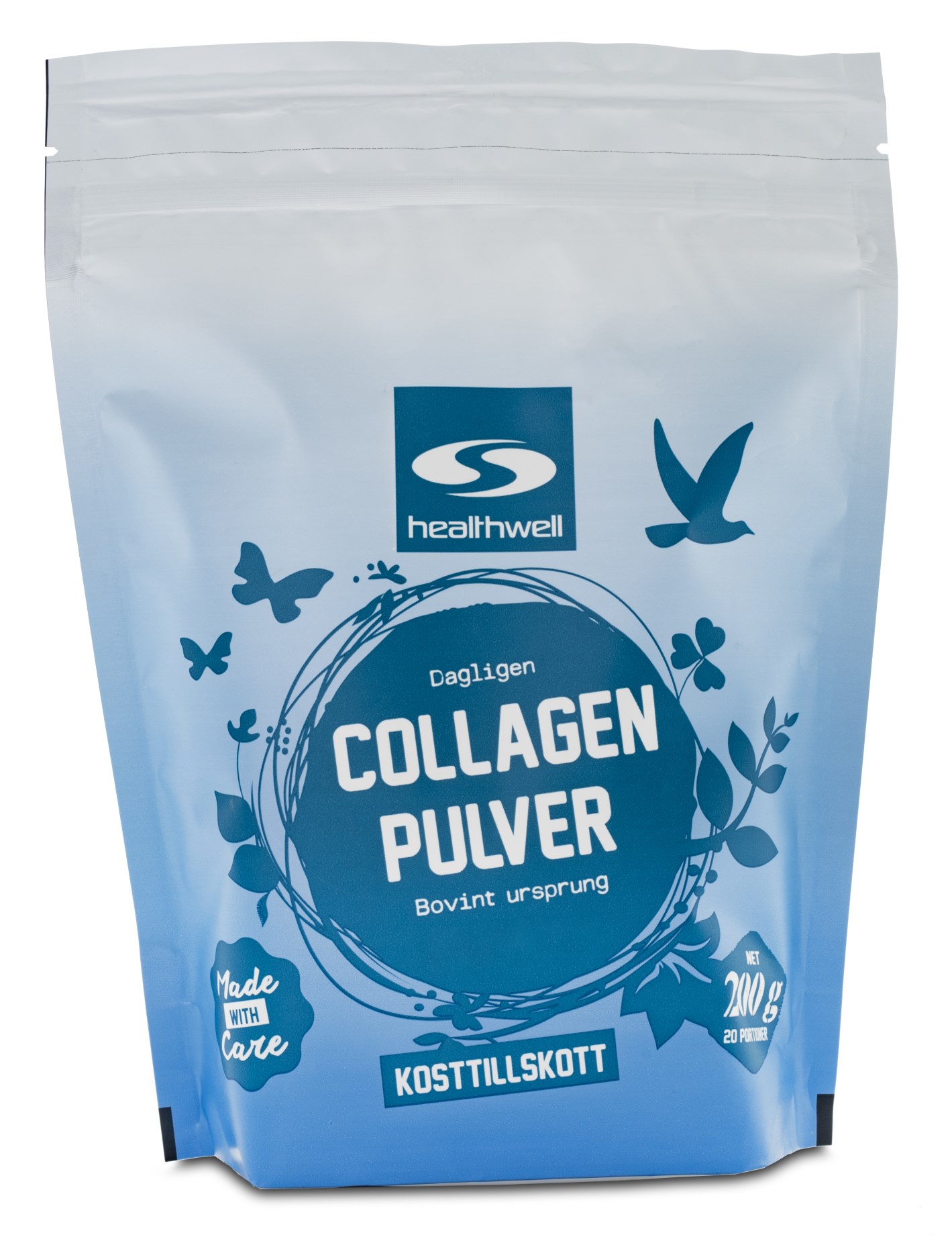 Collagen Pulver Bovint | Hydrolyserat kollagen | Svensk Hälsokost