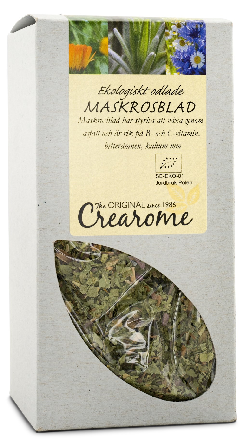 Torkade maskrosblad | Ekologiskt från Crearome | Svensk Hälsokost