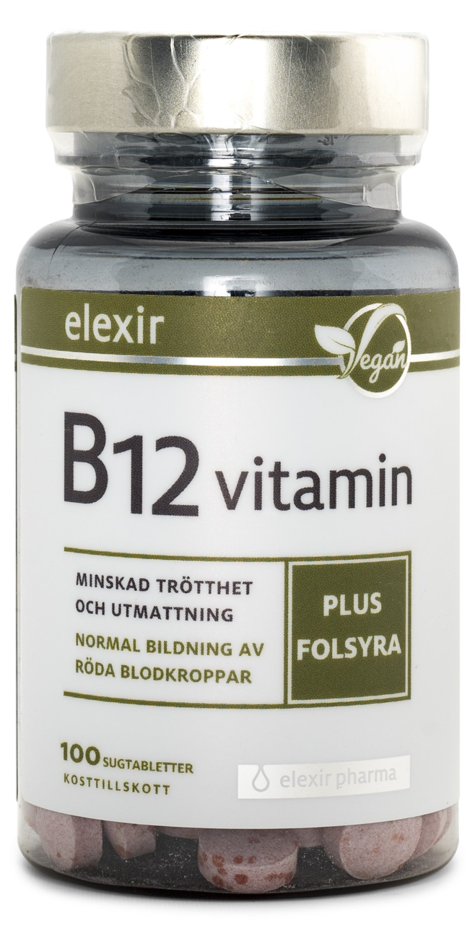 Vitamin B12 med folsyra | Vegansk | Svensk Hälsokost
