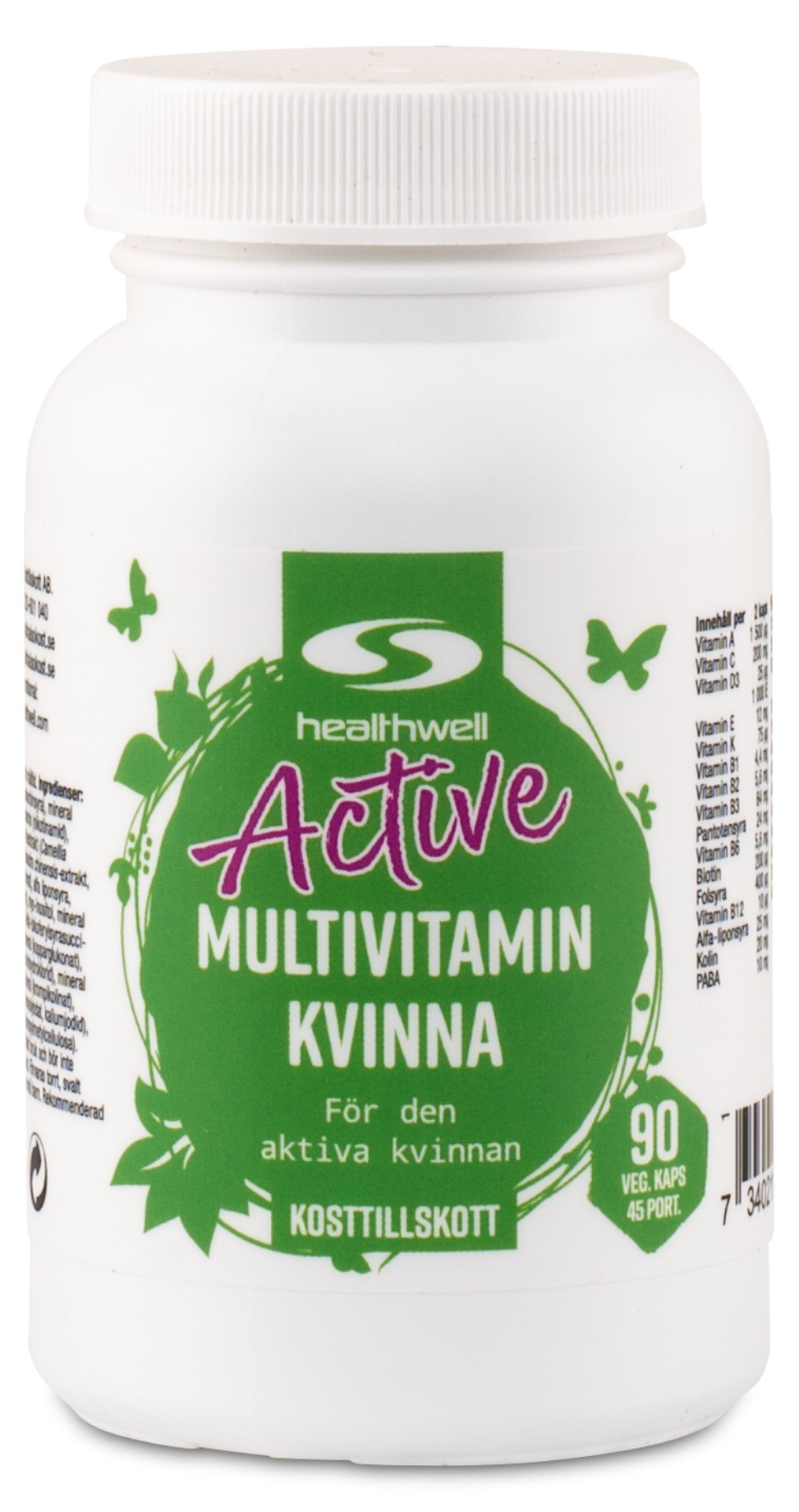 Active Multivitamin | För kvinnan | Svensk Hälsokost