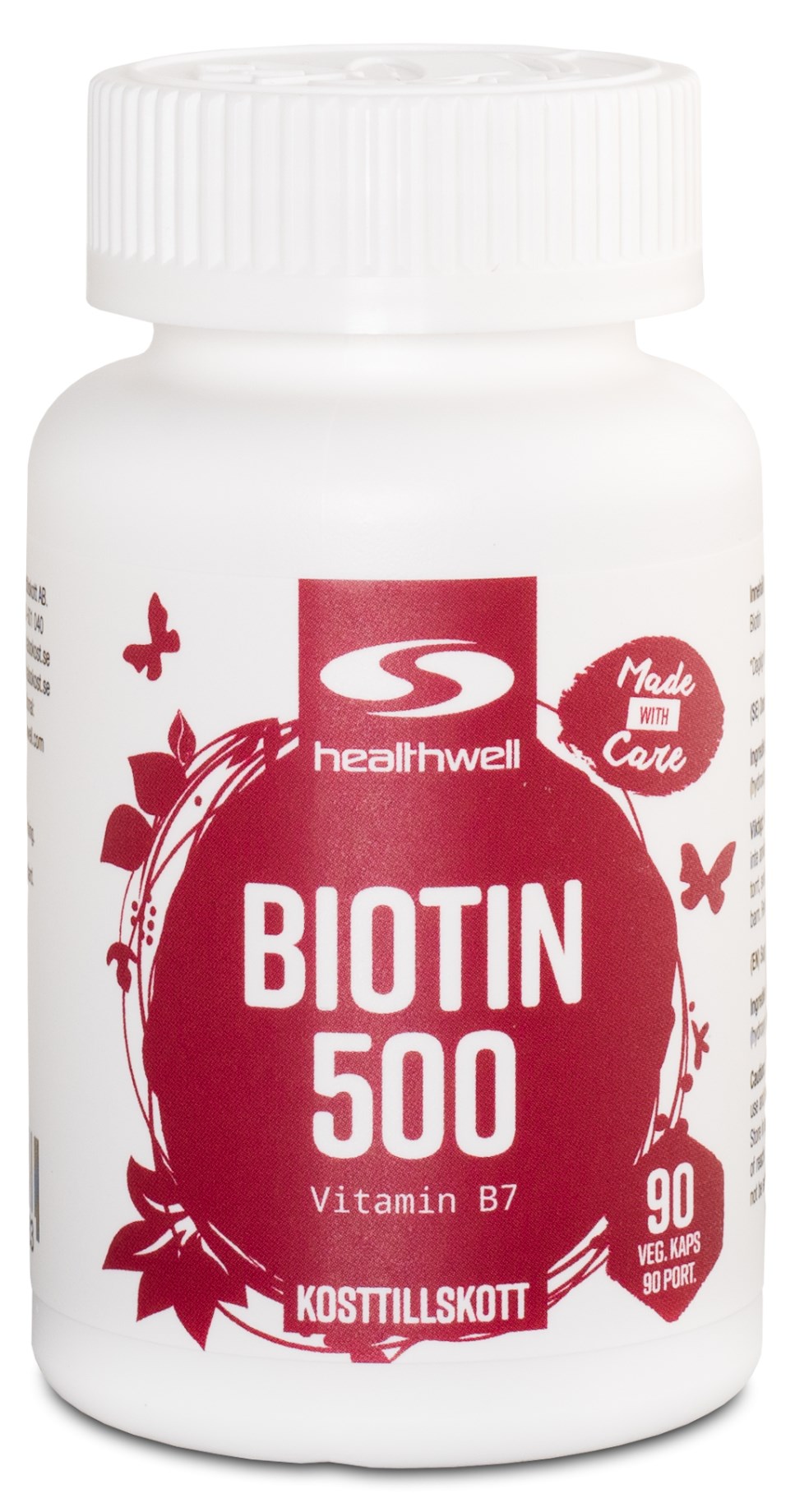 Biotin 500 | För hår och hud | Svensk Hälsokost.