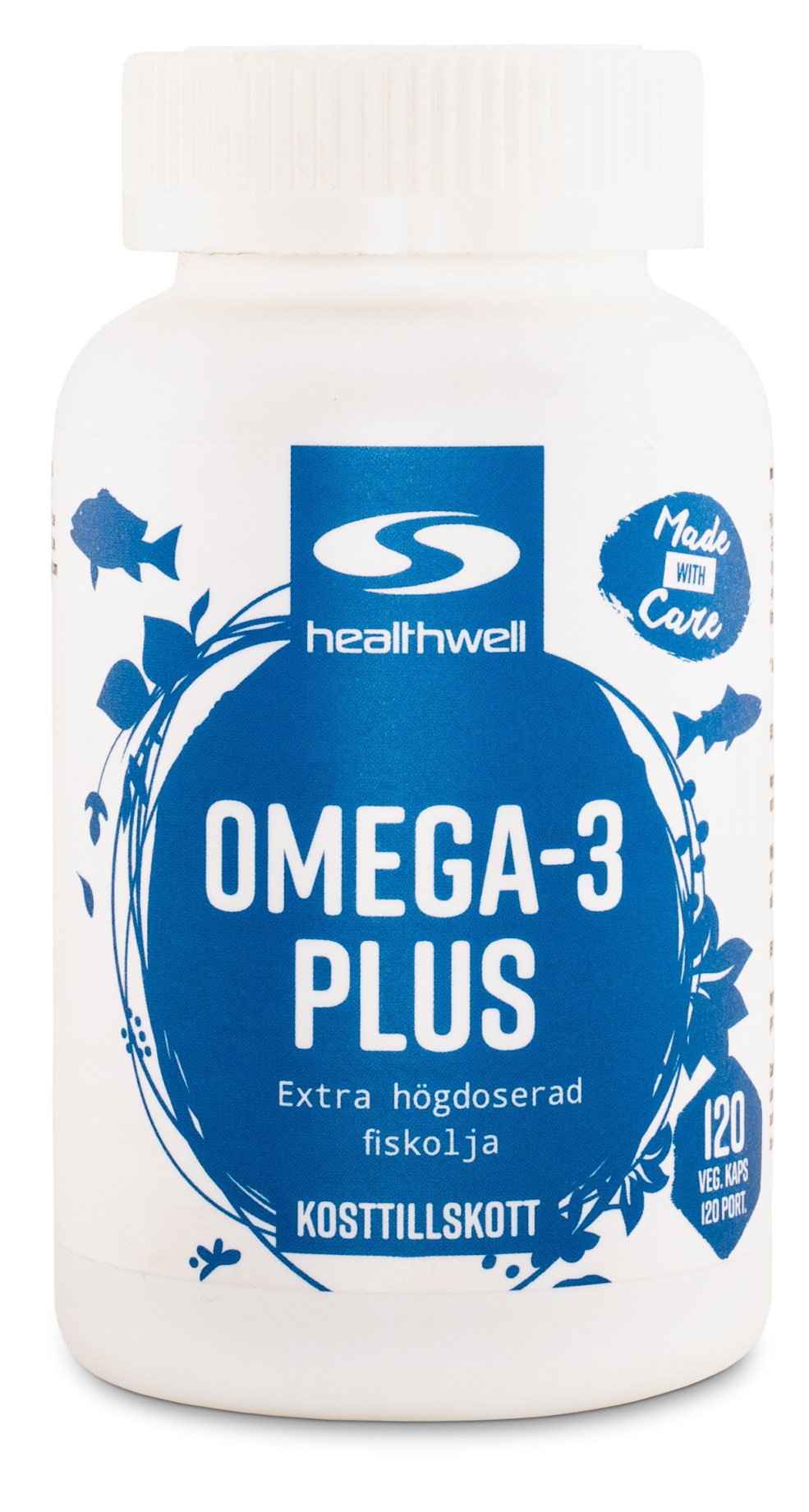 Omega-3 Plus | Extra stark | 1000 mg/kapsel | Svensk Hälsokost