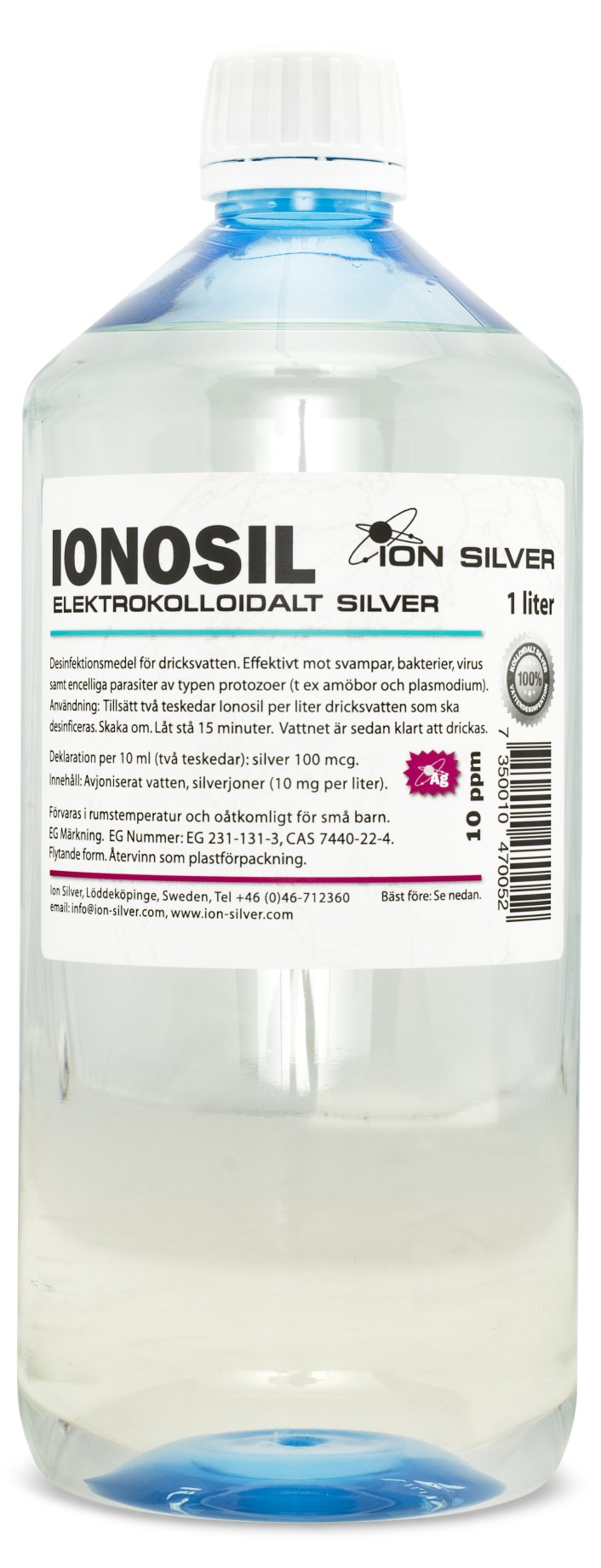 Handla Ionosil Kolloidalt Silver hos Svensk Hälsokost. Fri frakt!