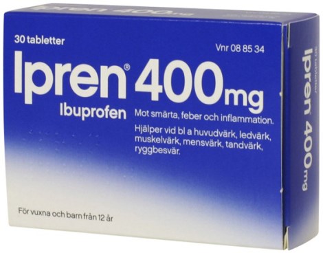 Handla Ipren 400 mg hos Svensk Hälsokost. Fri frakt!