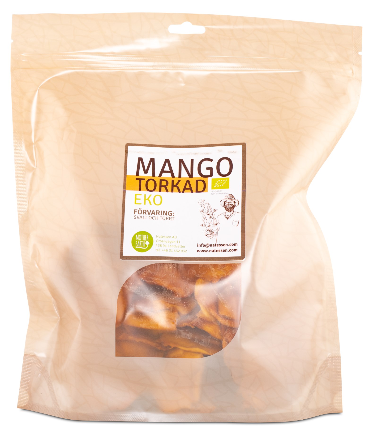 Torkad ekologisk mango | Mother Earth | Svensk Hälsokost