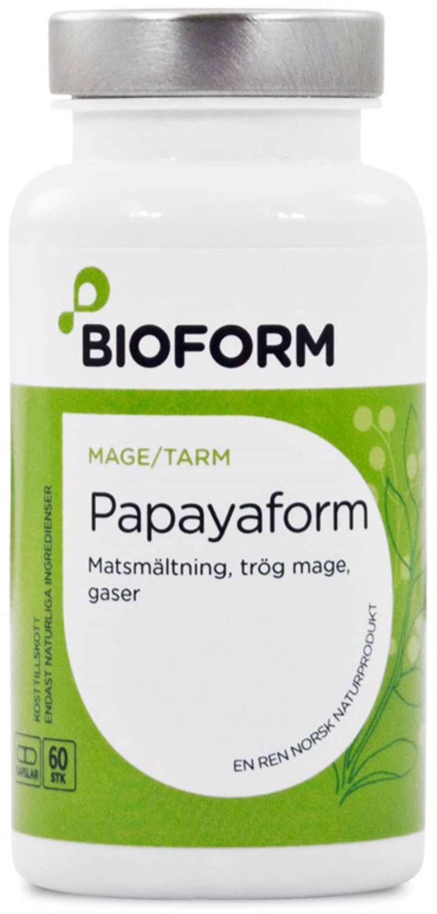 Handla Bioform Papayaform hos Svensk Hälsokost. Fri frakt!