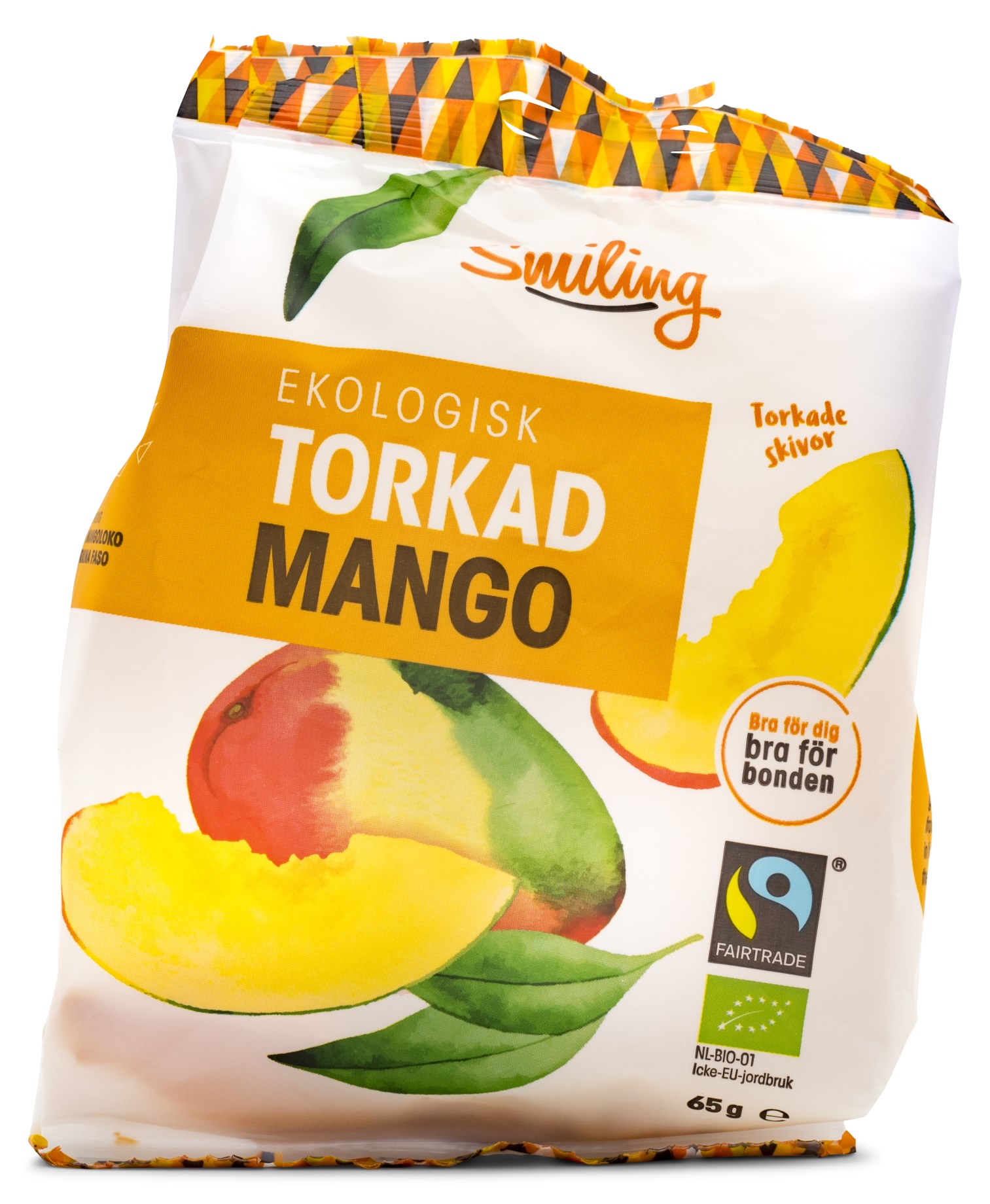 Smiling Torkad Mango Fairtrade EKO | Svensk Hälsokost
