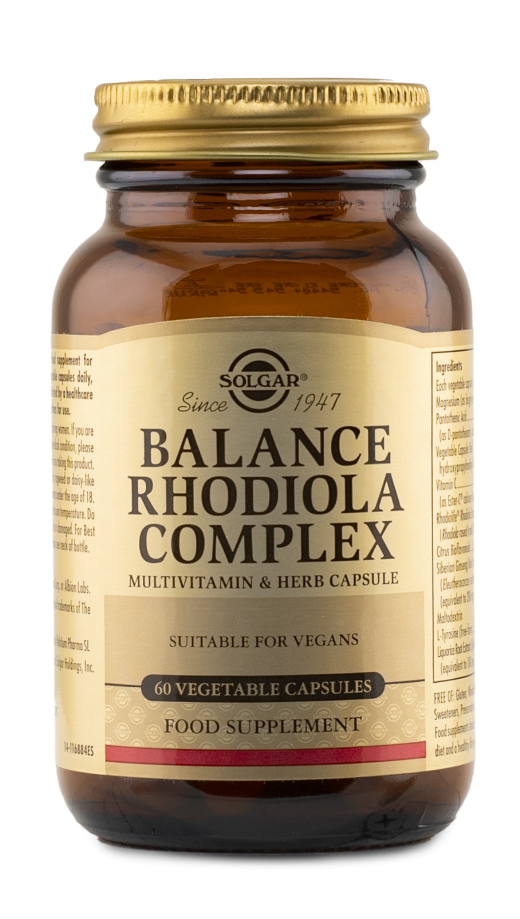 Solgar Balance Rhodiola Complex | Svensk Hälsokost